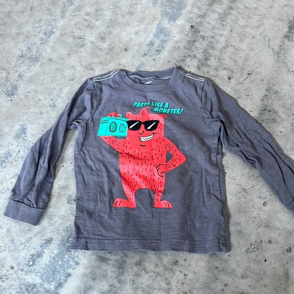Carter's | Shirts & Tops | Kids Carters 4t Party Like A Monster Long ...